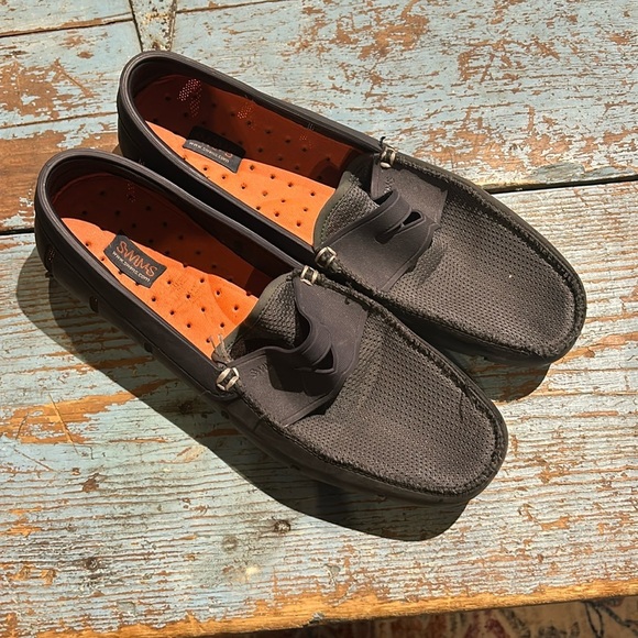 Swims | Shoes | Swims Mens Black Slip On Loafers 15 | Poshmark